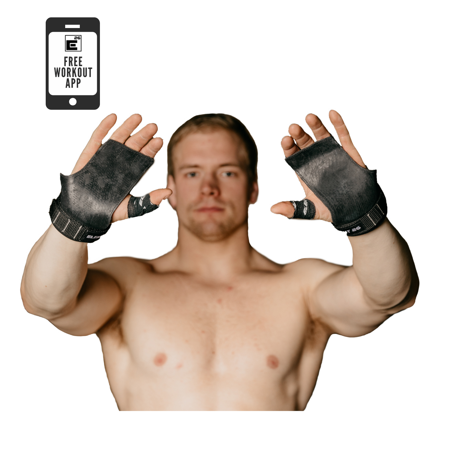 Element 26 IsoGrip Gymnastic Hand Grips - Hand Protection, Isoprene Polymer Material, Adjustable ...