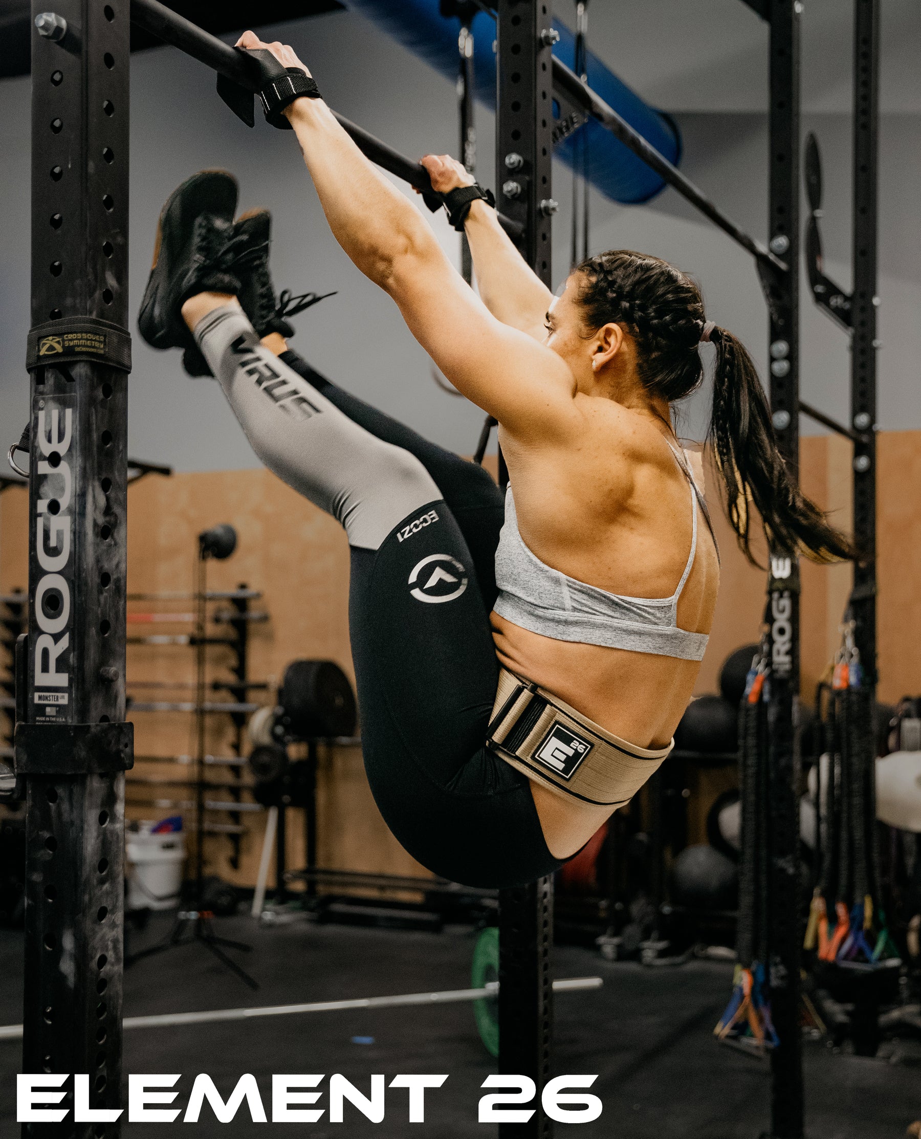 Element 26 IsoGrip Gymnastic Hand Grips - Hand Protection, Isoprene Polymer Material, Adjustable ...